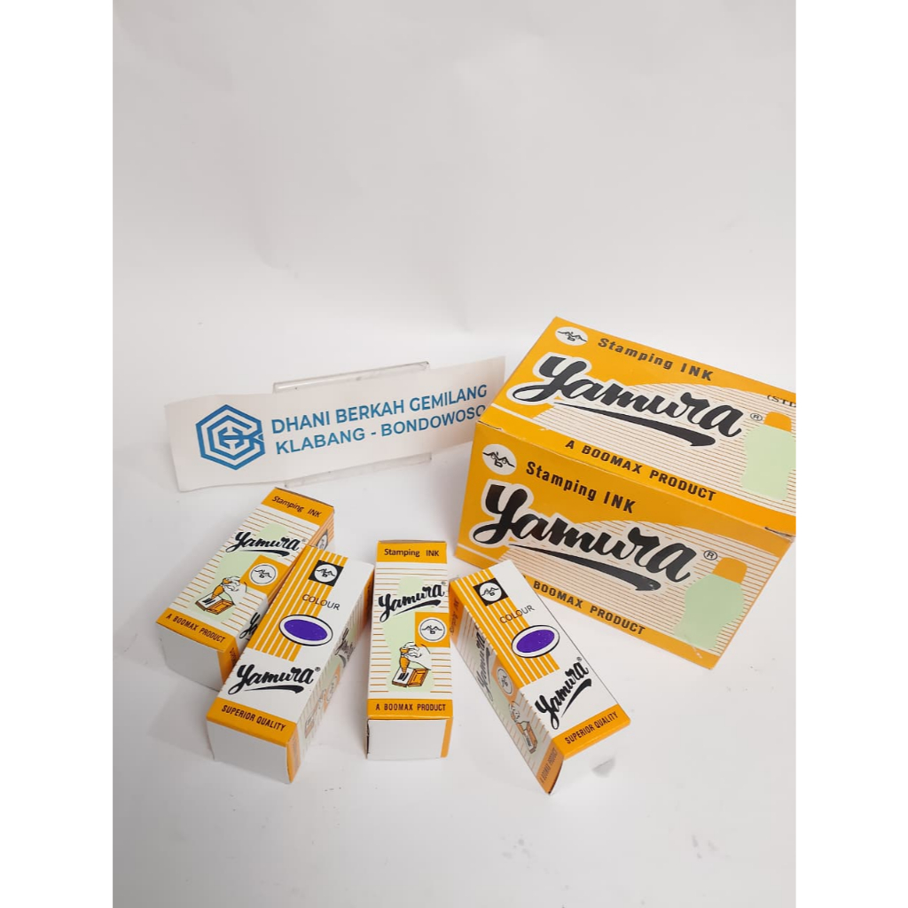 Jual Yamura Tinta Bak Stempel Kecil /Ink Stamp Pad 27cc Warna Ungu 1 ...