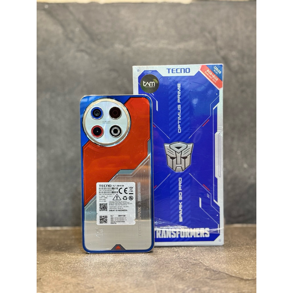 Jual TECNO SPARK 30 PRO 8/256 TRANSFORMERS EDITION SECOND RESMI ...