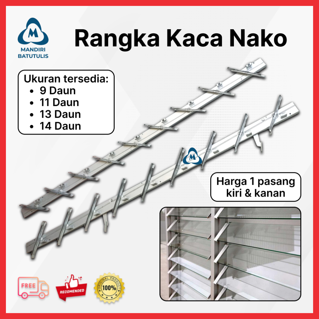 Jual Rangka Jendela Kaca Nako Besi / Jalusi Window Aluminium - Pengatur ...