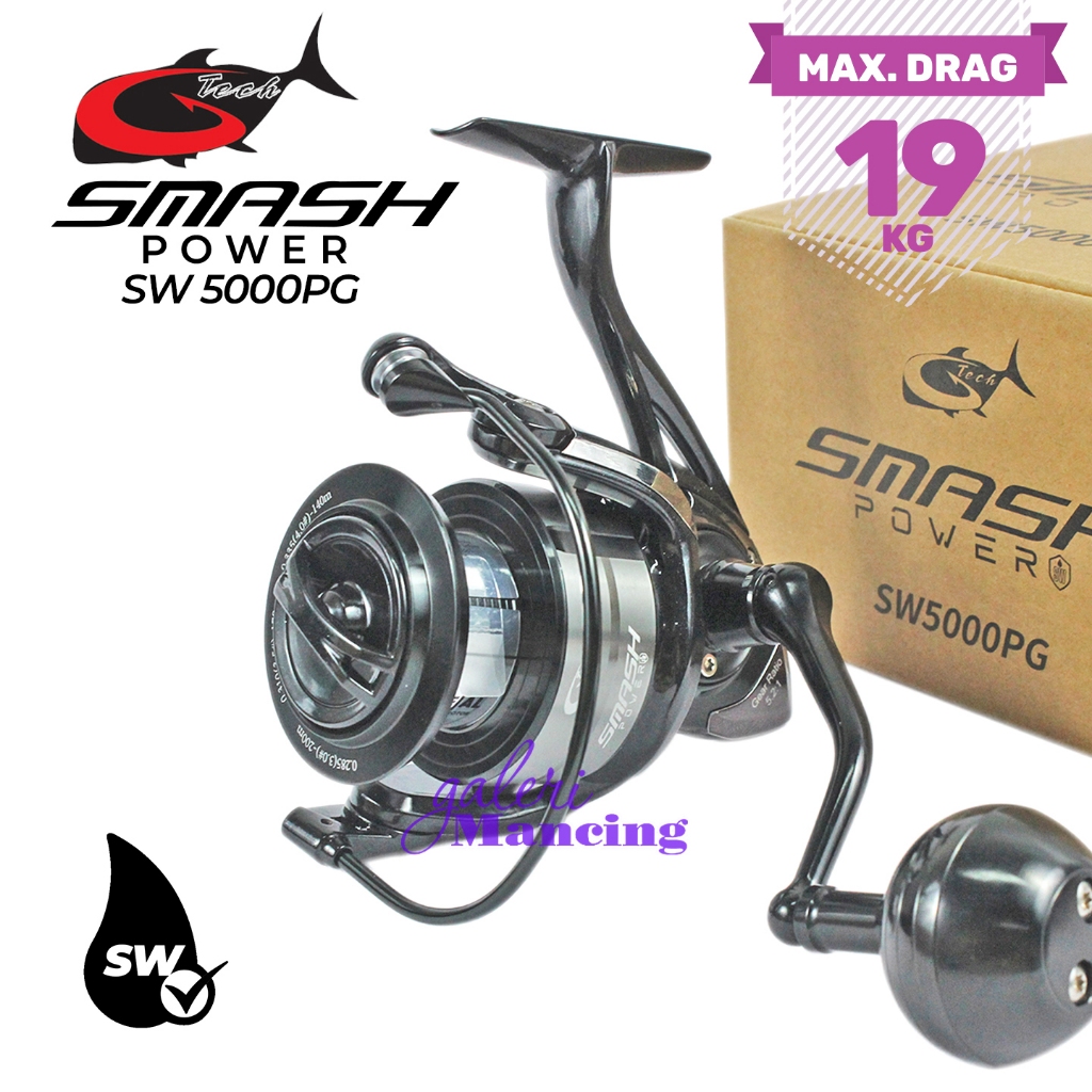 Jual Reel G-TECH SMASH POWER SW UL 800 s/d 5000 PG HG | PH Power Handle ...