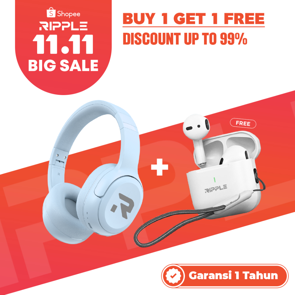 Jual Buy 1 Get 1 RHB A005 Headphone Bluetooth + Prime TWS Bluetooth ...