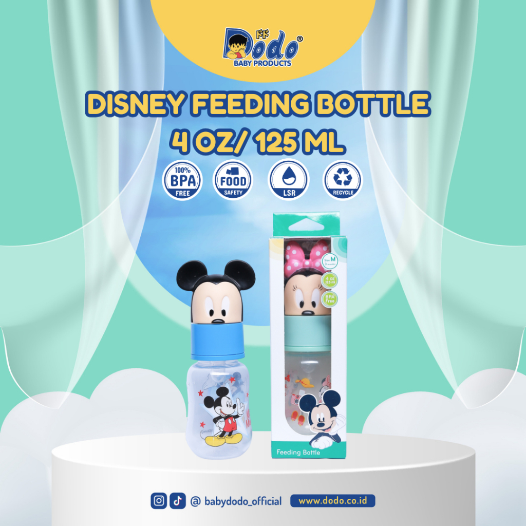 Jual DODO X DISNEY | Feeding Bottle 4 OZ / 125 ML | Dot Susu Botol Anak ...