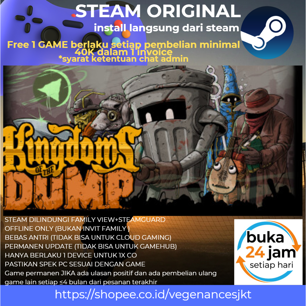 Jual Kingdoms of the Dump Offline PC Game Original + Latest | Shopee ...