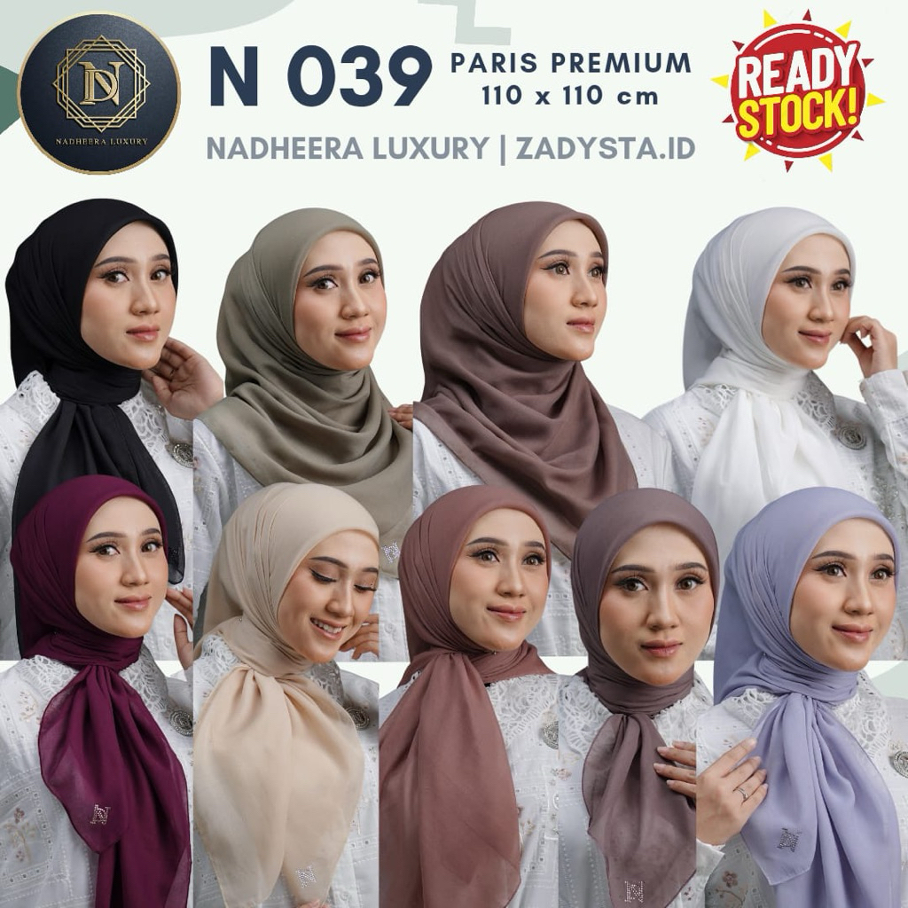Jual HIJAB PARIS PREMIUM N 039 NADHEERA LUXURY | Shopee Indonesia