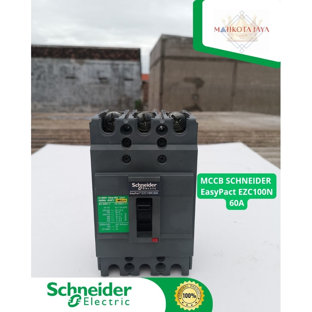 Jual MCCB/BREAKER SCHNEIDER EasyPact EZC100N 25A/60A | Shopee Indonesia