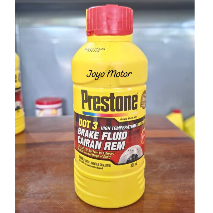 Jual Oli Rem Minyak Rem Brake Fluid Prestone DOT 3 Merah 300ml | Shopee ...