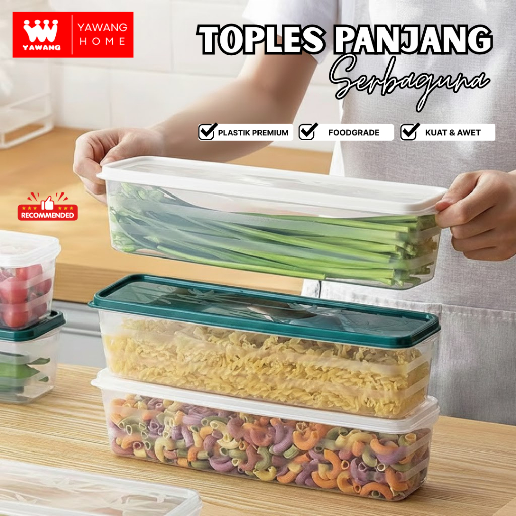 Jual YAWANG Home Toples Bening Tempat Penyimpanan Daging Seafood Sayur ...