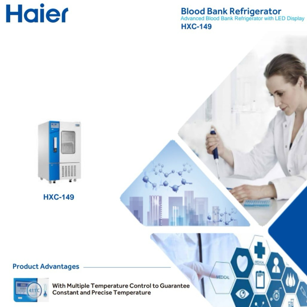 Jual Blood Bank Refrigerator HXC 149 Haier / BLOOD BANK HAIER 149 Liter ...