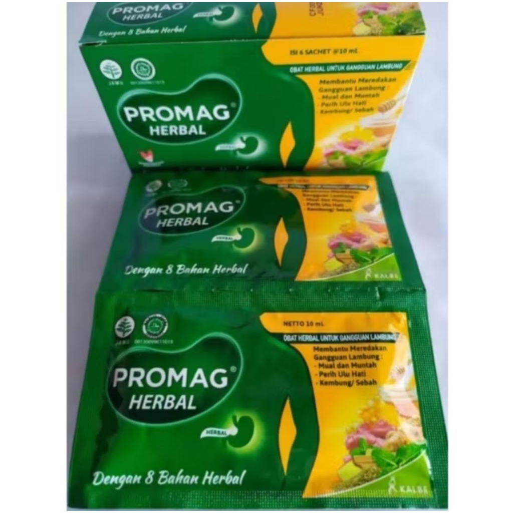 Jual Promag Herbal (Gazero) 1 Box isi 6 Sachet | Shopee Indonesia