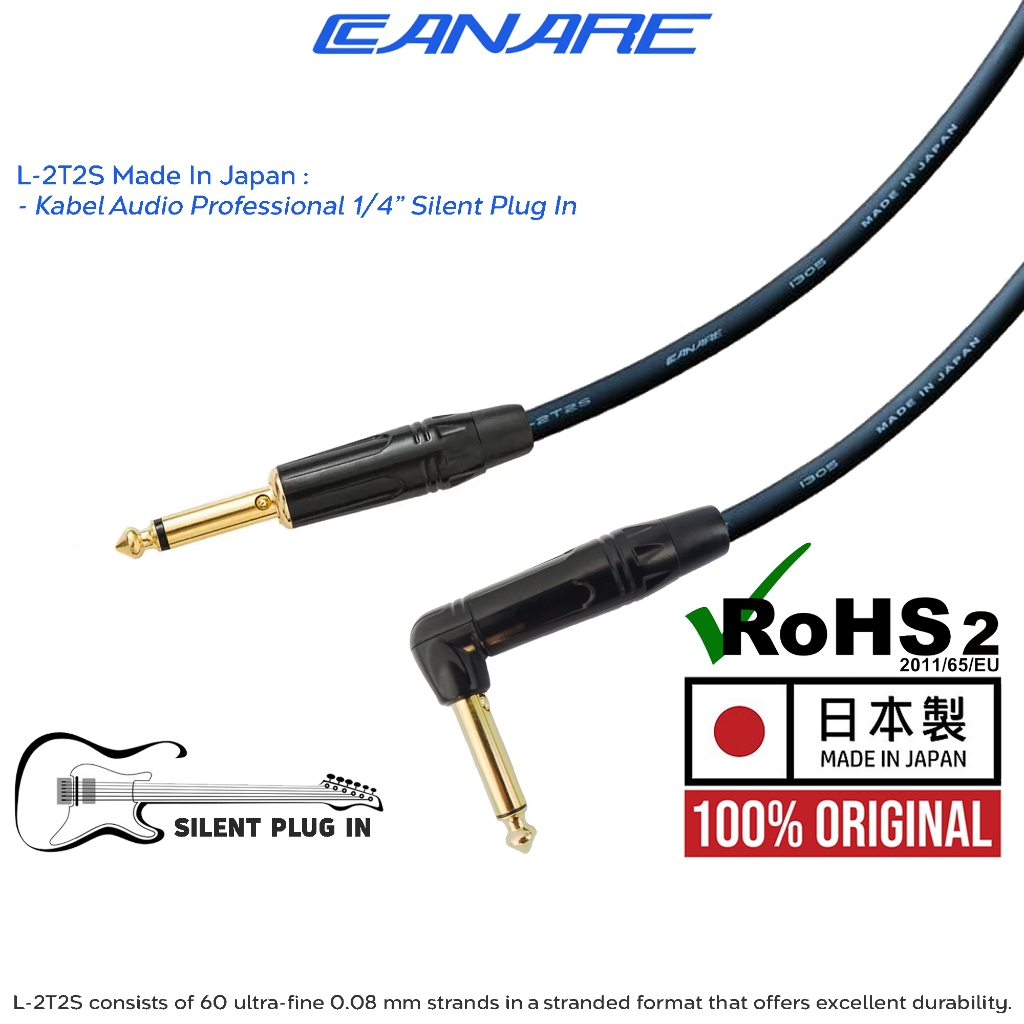 Jual Made In Japan | Kabel Silent Plug In Gitar Original - Code: (ORI ...