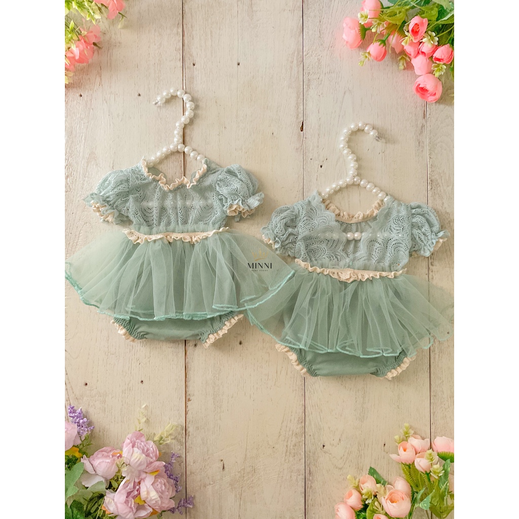 Jual MINNI BABY PROPS - CECILIA TUTU LACE ROMPER - DRESS NEWBORN ...