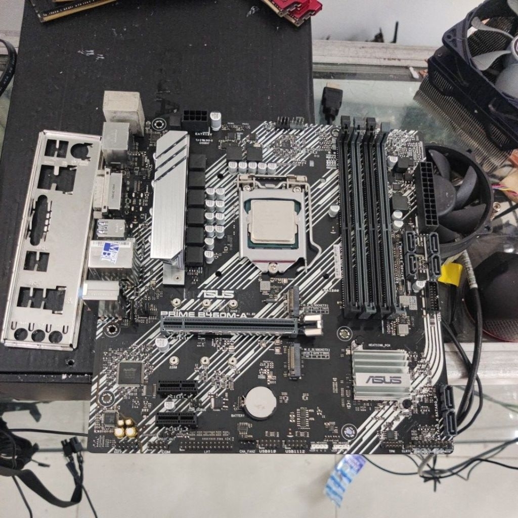 Jual mainboard asus prime b460m ddr4 + procsesor core i5 10400f gen10 ...