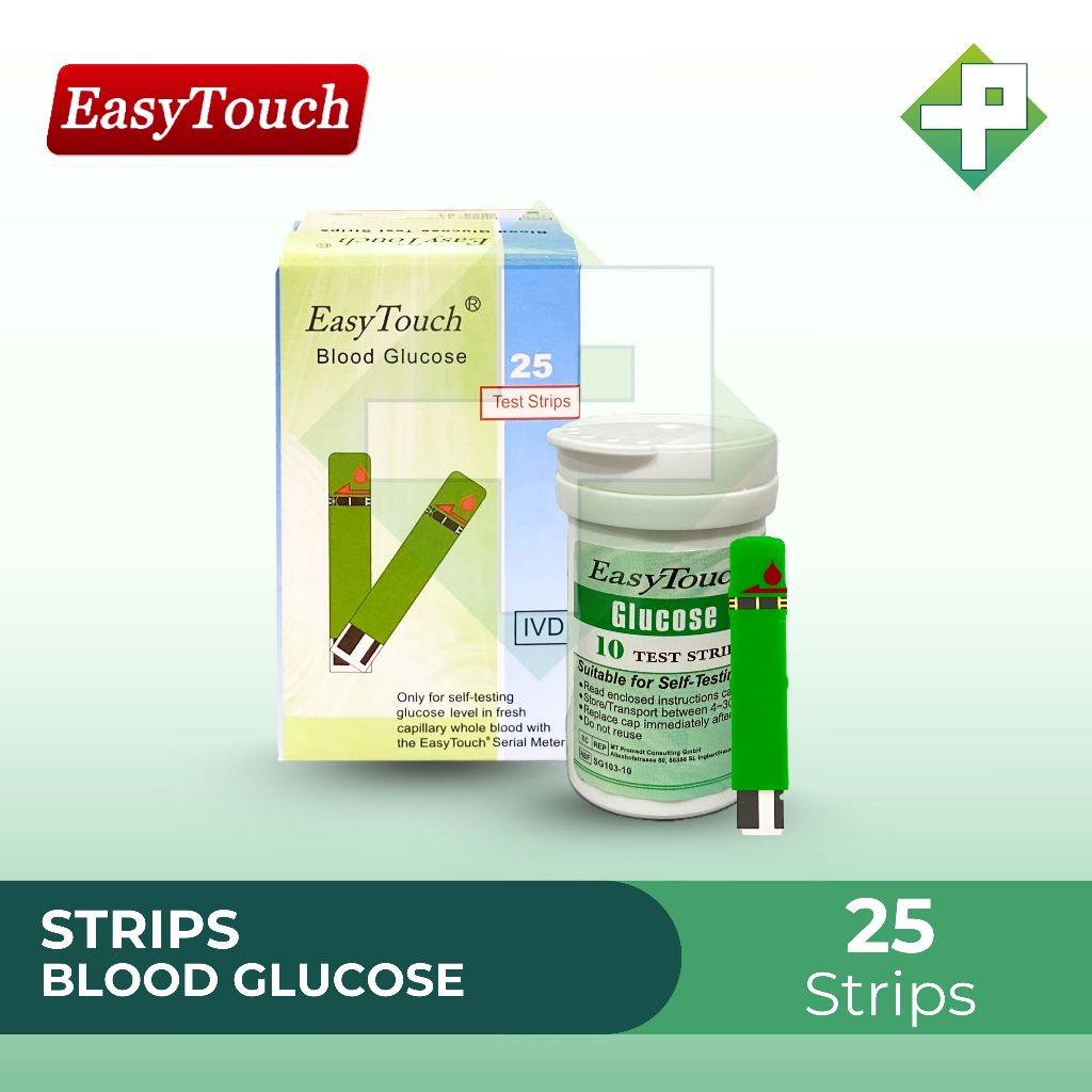 Jual Strip Gula Darah Easy Touch / Stik Gula / Blood Glucose / ET Isi ...