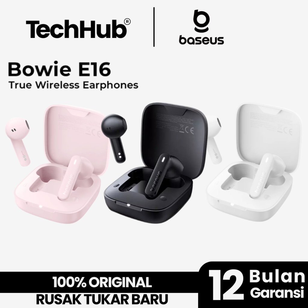 Jual Baseus E16 / E-16 Bowie TWS True Wireless Bluetooth Earbuds ...