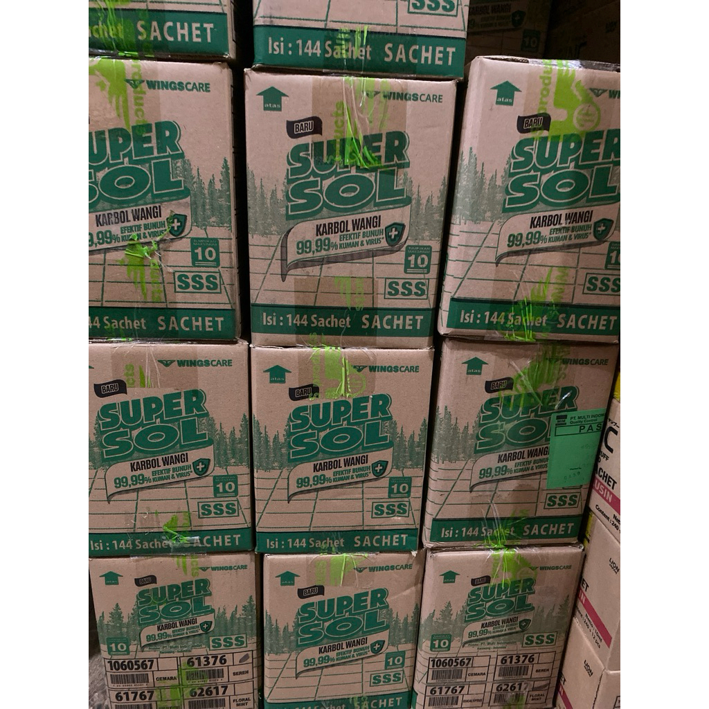 Jual 1DUS SUPERSOL 19ml isi 144 saset dalam 1 box | Shopee Indonesia
