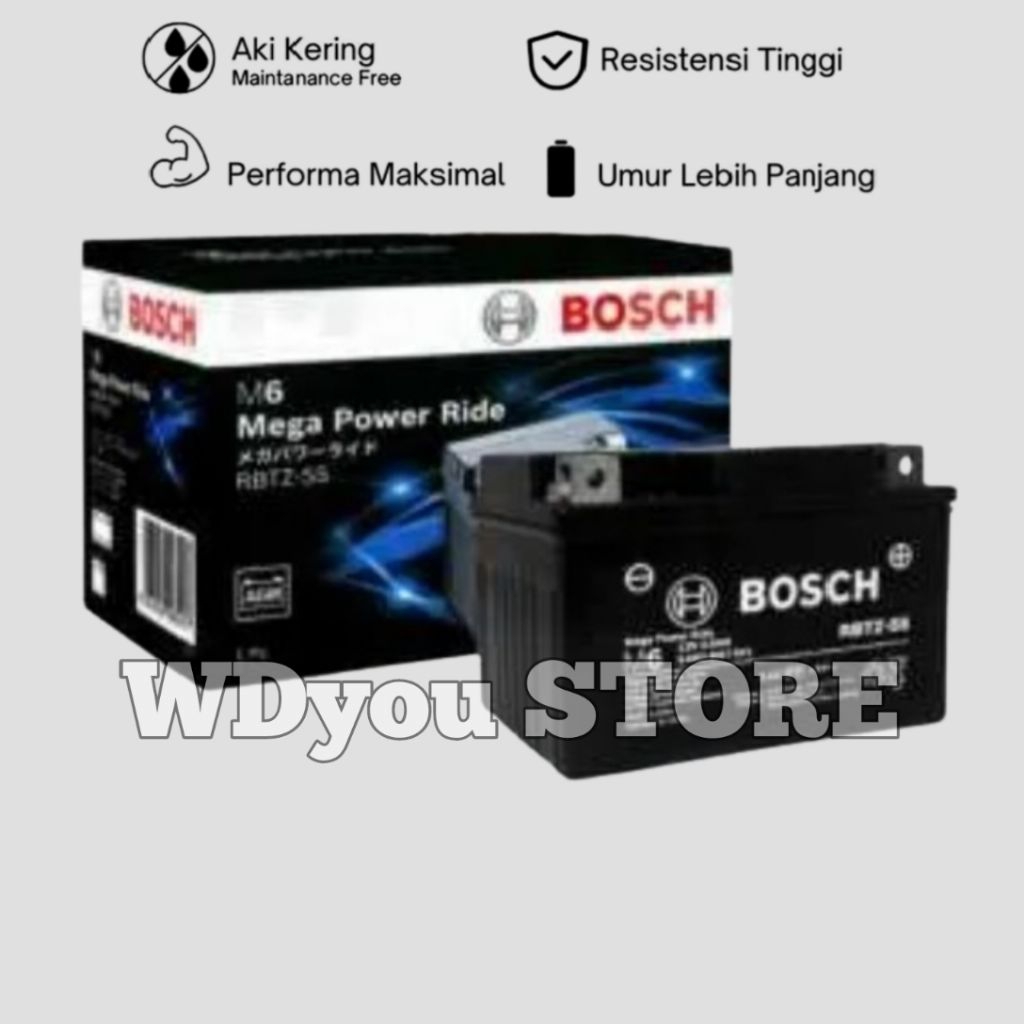 Jual Aki Motor Honda Beat Bosch RBTZ 5S Original | Shopee Indonesia