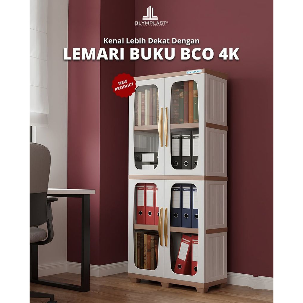 Jual Lemari Hias Lemari Buku Lemari Rak Susun Serbaguna Olymplast BCO ...