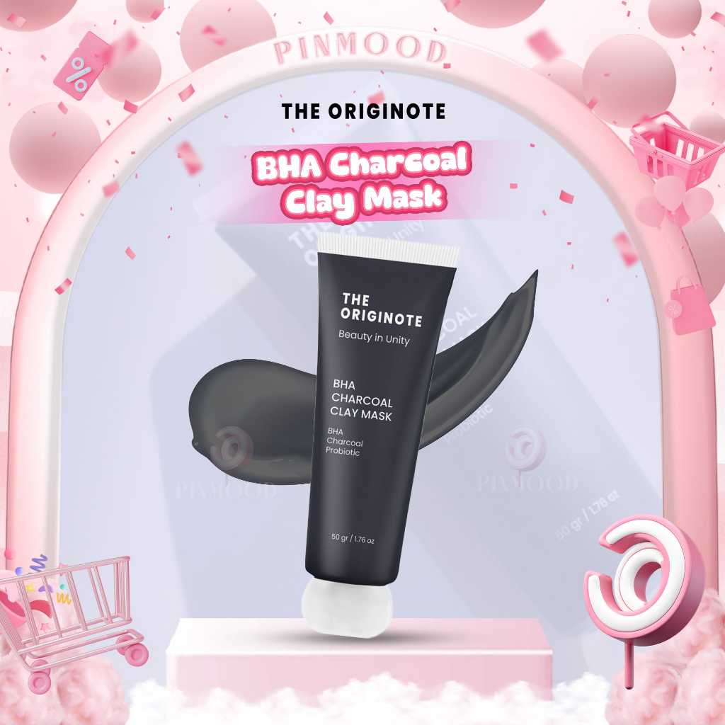 Jual THE ORIGINOTE - BHA CHARCOAL CLAY MASK ( 50 g ) - Masker Wajah Mud ...