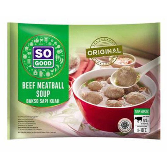 Jual Bakso Sapi So Good 100gr Frozen Food Beef Meatball Soup | Shopee ...