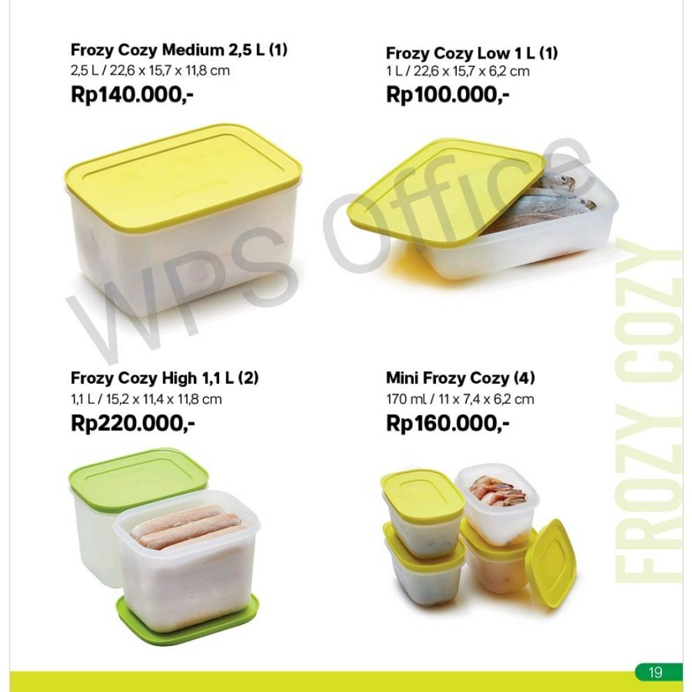 Jual tupperware frozy cozy kotak frezeer | Shopee Indonesia