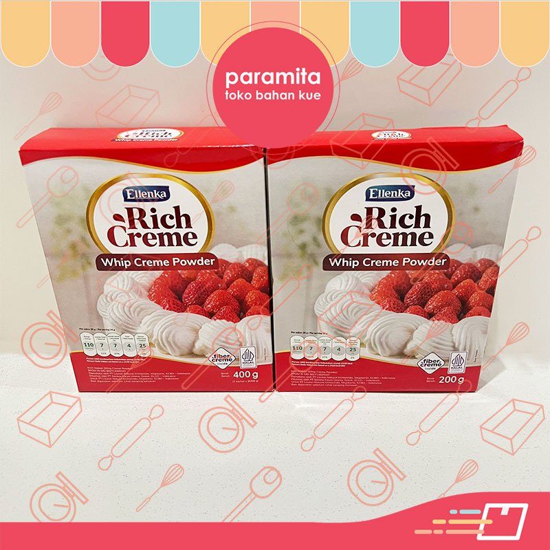 Jual Ellenka Rich Crema / Whip Creme Powder / Whippy Cream Bubuk 400 gr ...