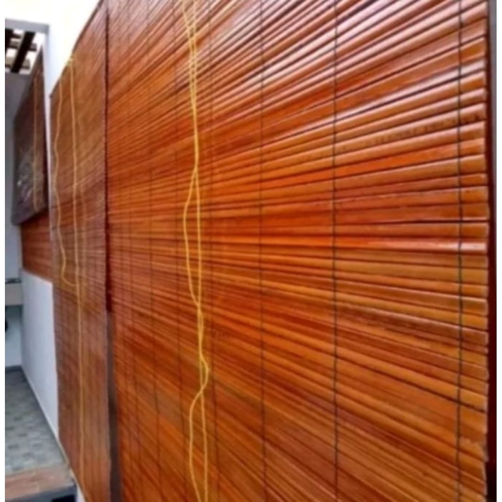 Jual tirai krey kulit bambu vernise vlisture uk.(2,5m x tggi 2 m) dLL ...