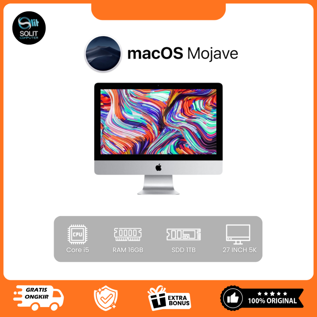 Jual iMac 27 Inch Retina 5K 2017 | Core i5 | RAM 16GB | SSD 1TB | macOS ...