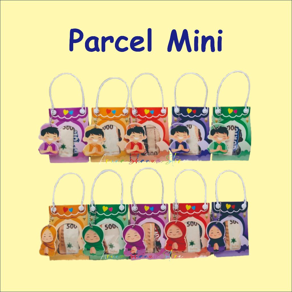 Jual 10 PAKET HAMPERS MINI LEBARAN MOTIF KARTUN MUSLIM 2026 BUNGKUS ...