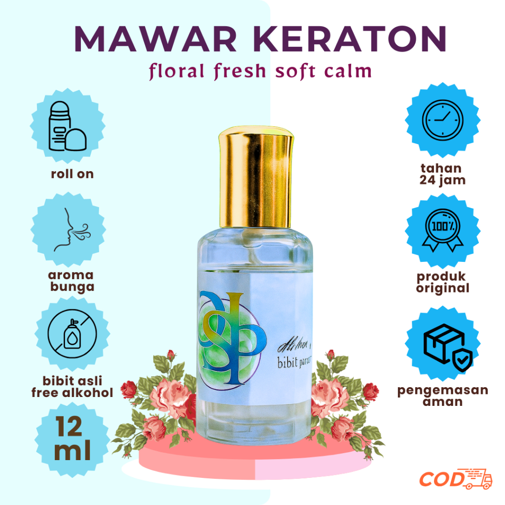 Jual Mawar Keraton 12 ml/Parfum Mawar Keraton 100% Asli | Shopee Indonesia