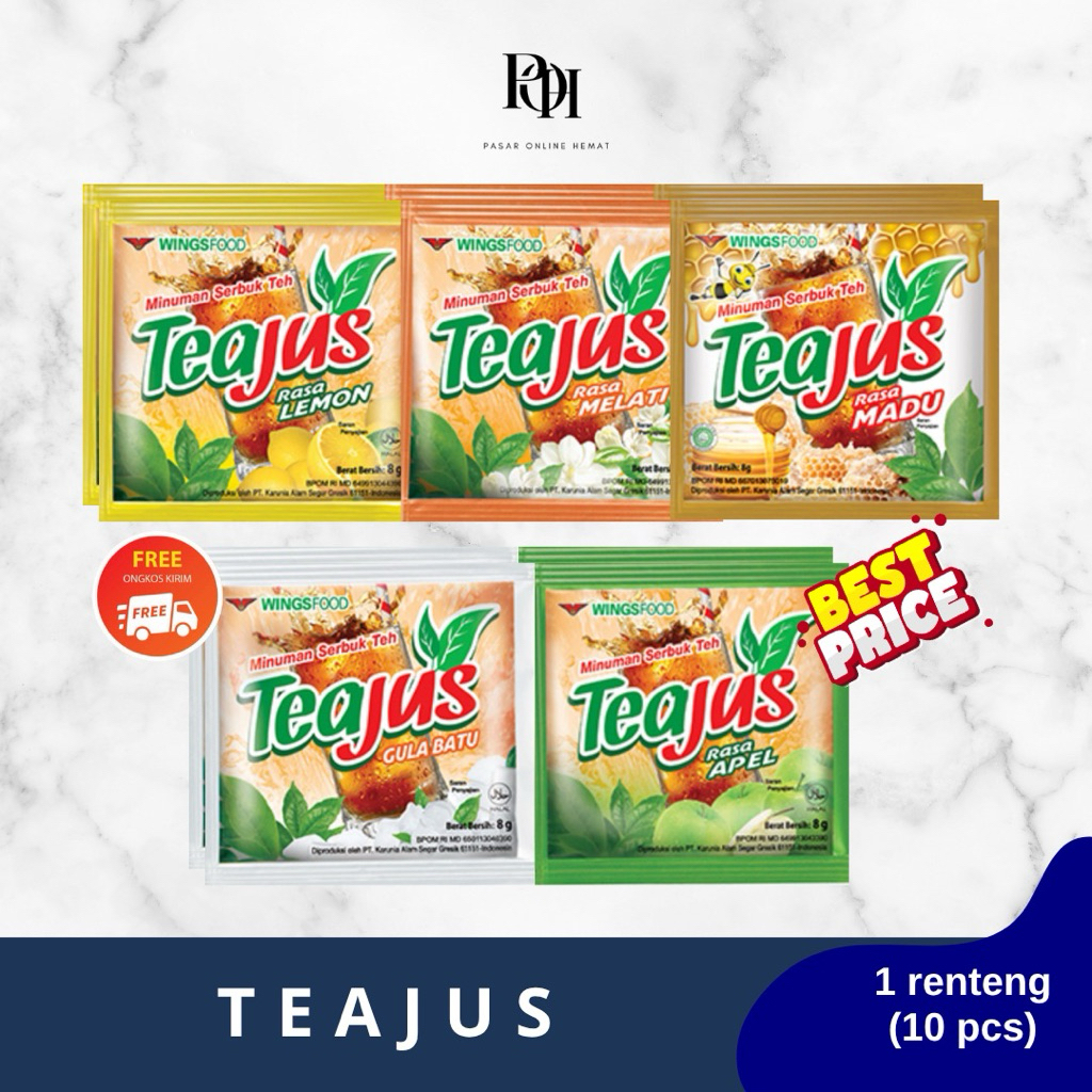 Jual Teajus All Variant 1 Renceng - 10pcs | Shopee Indonesia