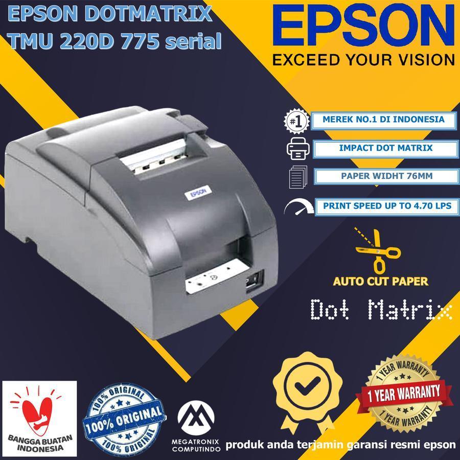 Jual PRINTER KASIR EPSON TM U220D TMU220D TMU 220D SERIAL AUTO CUTTER ...