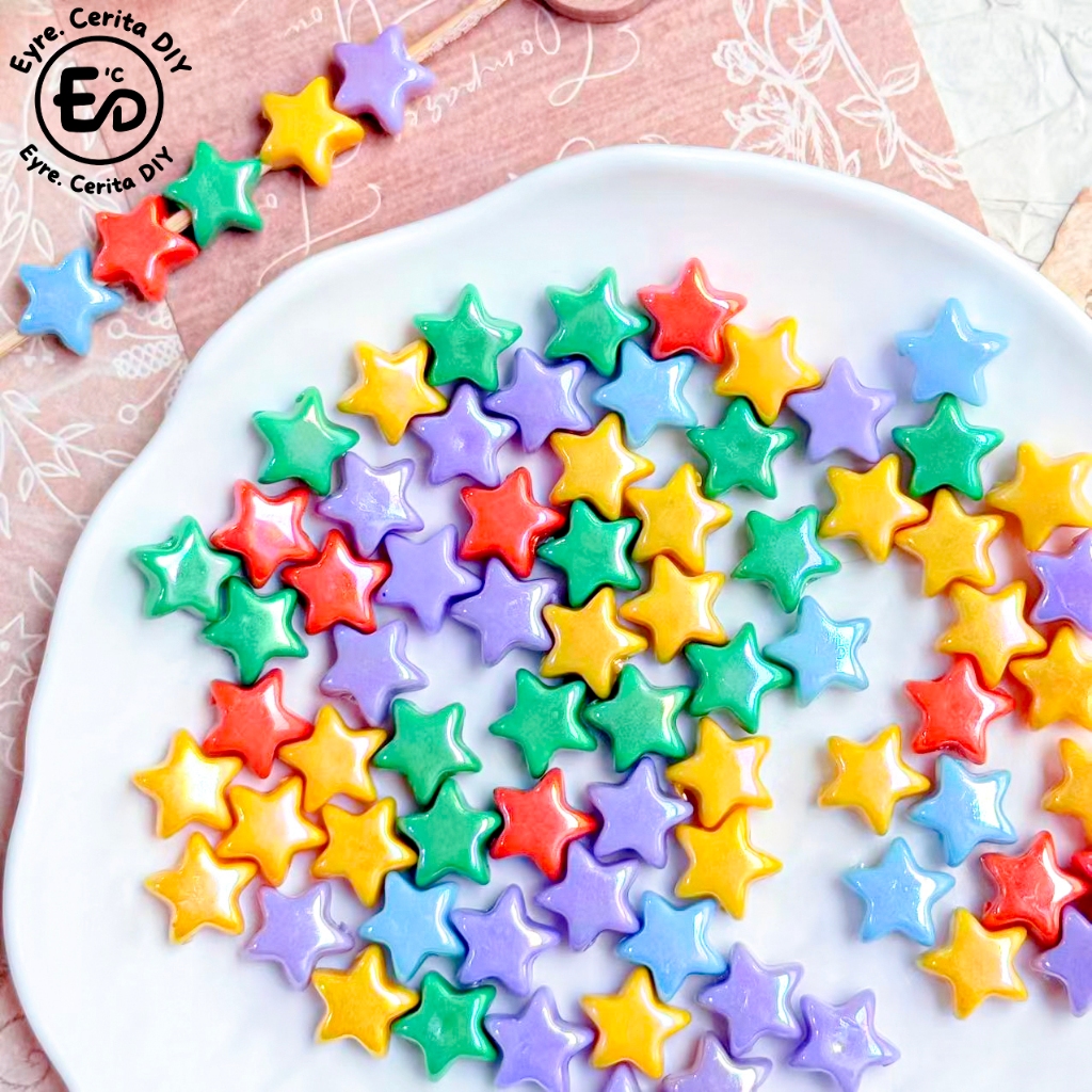 Jual COD&(30PCS)Aksesori Perhiasan DIY Manik-manik Bintang Berujung ...