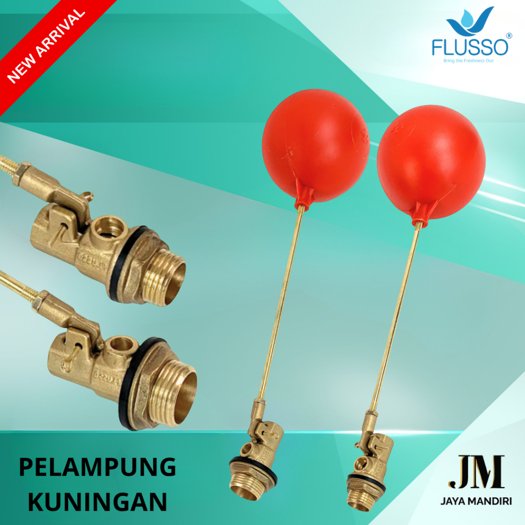 Jual Flusso Pelampung Kuningan 1/2 inch dan 3/4 inch / Bola Pelampung ...