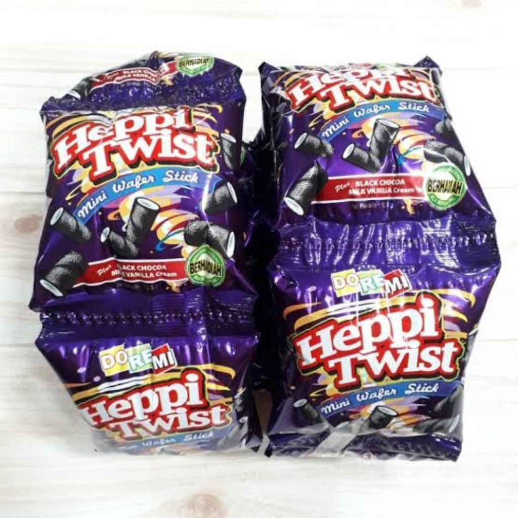 Jual SNACK HEPPI TWIST ( 4 RENCENG ISI 40 PCS ) | Shopee Indonesia