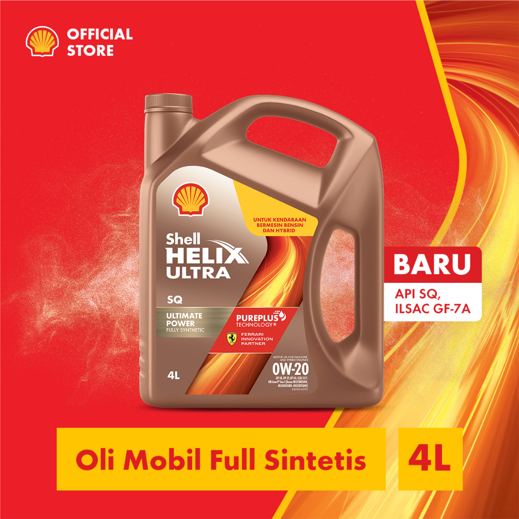 Jual Oli Mesin Mobil Shell Helix Ultra SQ 0W - 20 (4L) | Shopee Indonesia