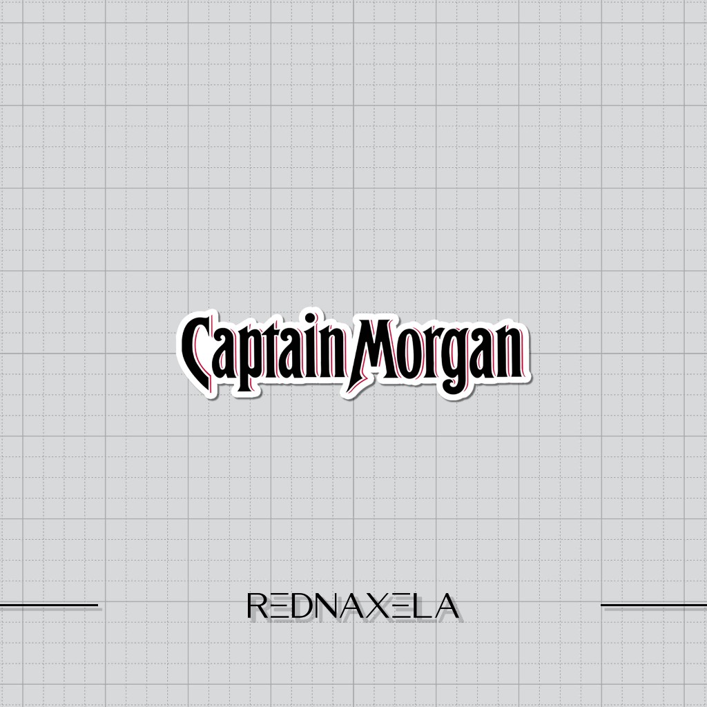Jual Stiker Vinyl Captain Morgan 1 Stiker Koper Outdoor Waterproof ...