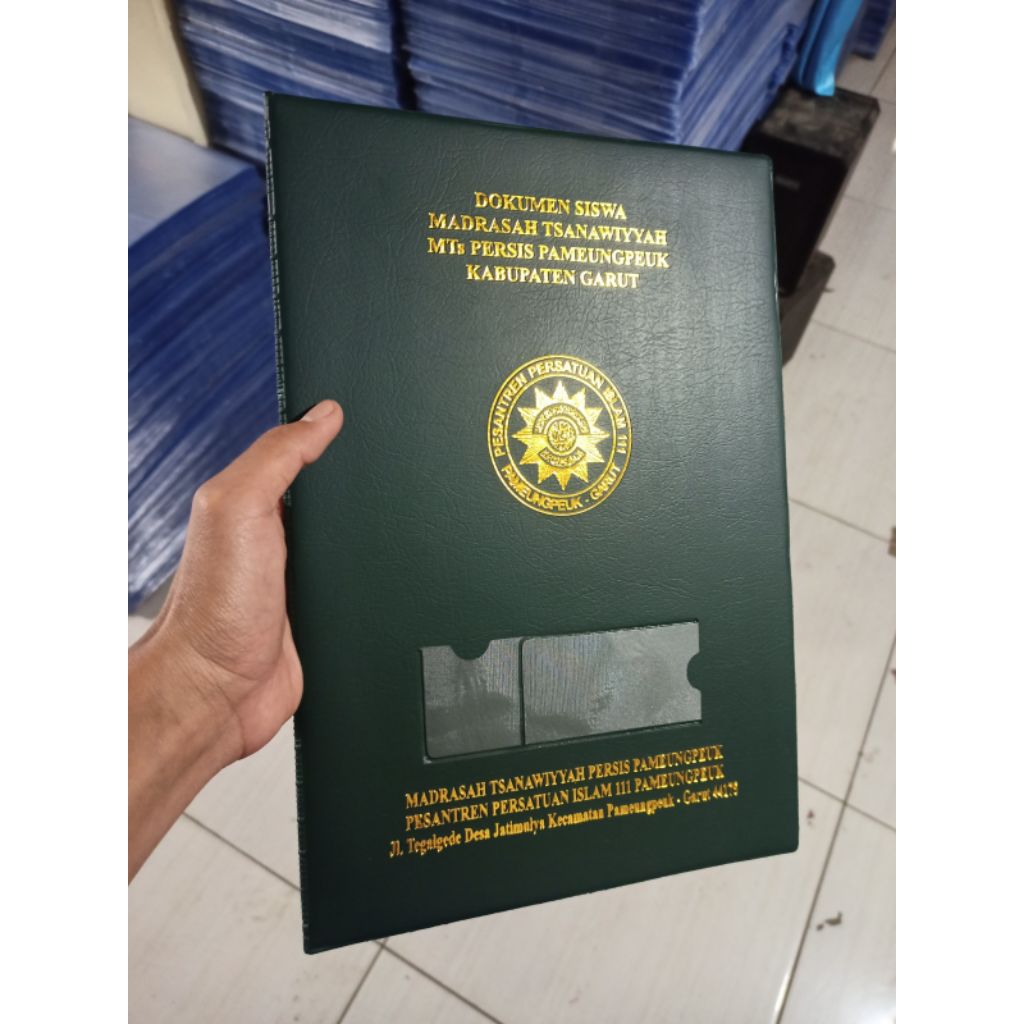 Jual (MIN. 20PCS) CETAK MAP RAPORT ISI PLASTIK 8 LEMBAR CUSTOM NAMA DAN ...
