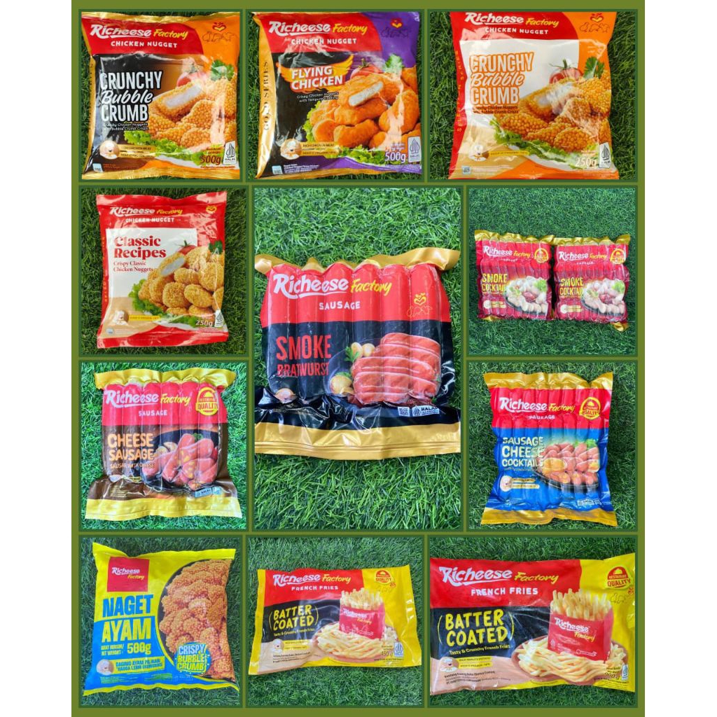 Jual Richeese Nuget Crispy Sosis Keju Kentang Goreng Frozen Food ...