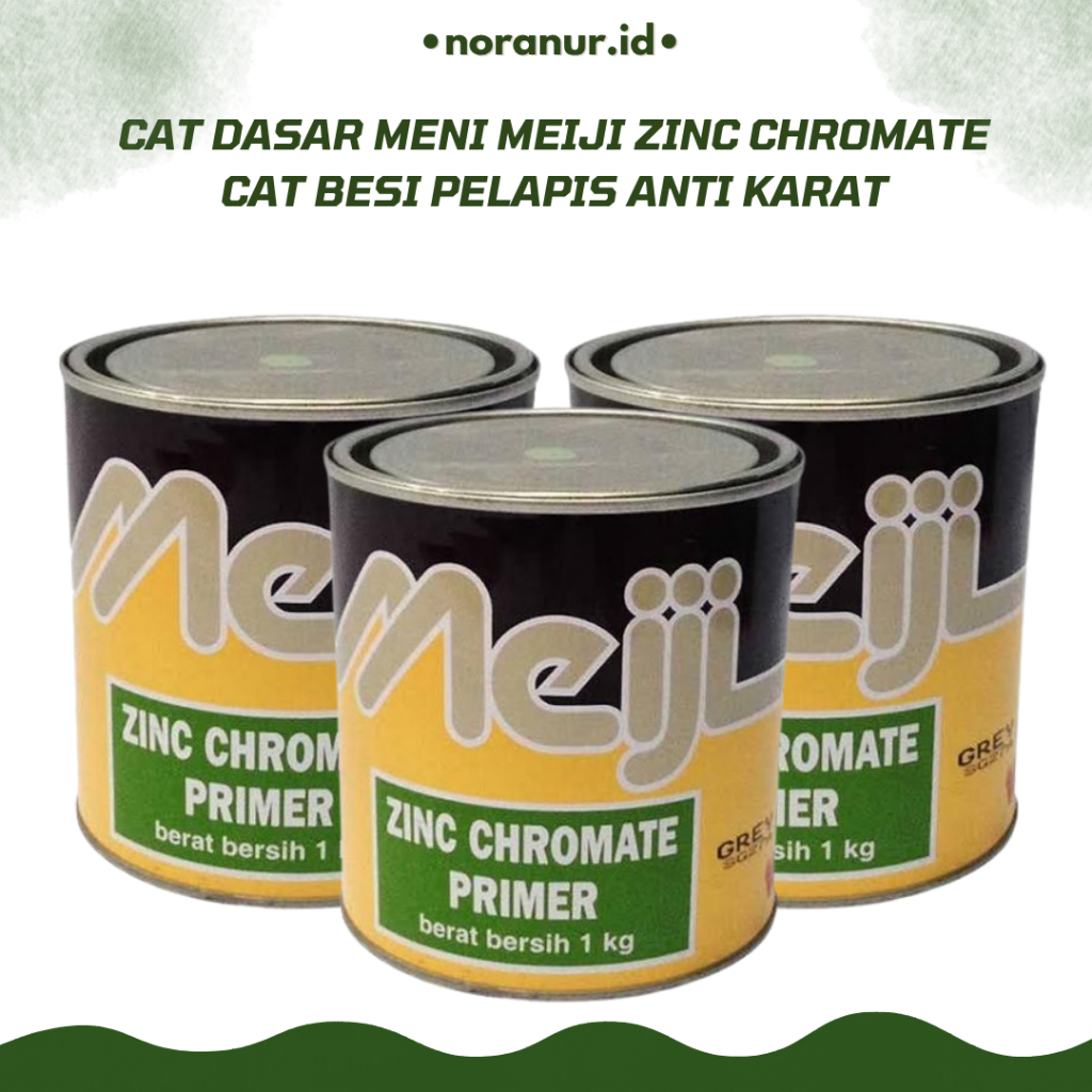 Jual Cat Dasar Meni Besi Zinc Chromate Meiji 1 kg | Shopee Indonesia