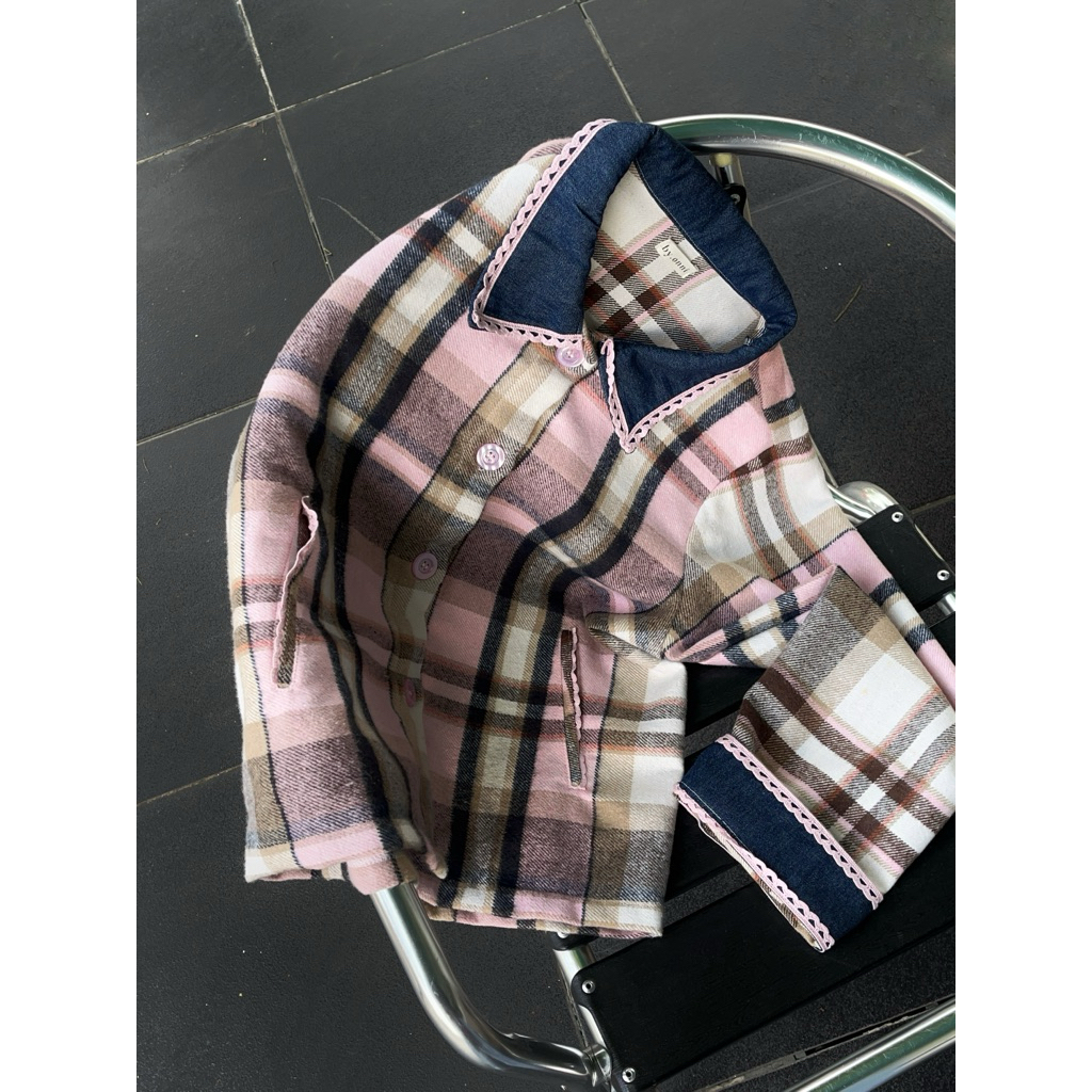 Jual FLANNEL SHIRT BY.ONNI || JACKET & KEMEJA FLANNEL MIX DENIM (WAJIB ...