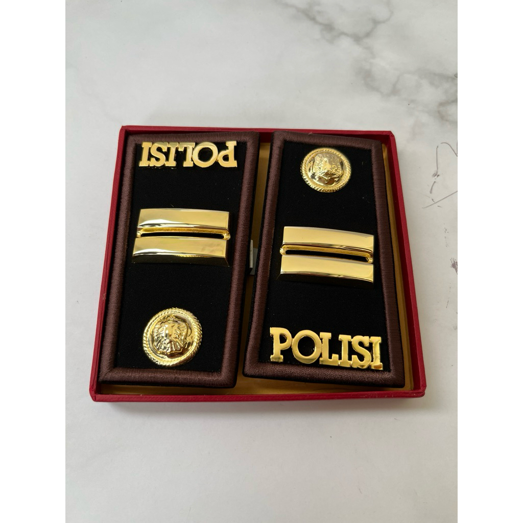 Jual Pangkat Pdh Iptu List Coklat Dasar Kain | Pangkat Iptu Polri List ...