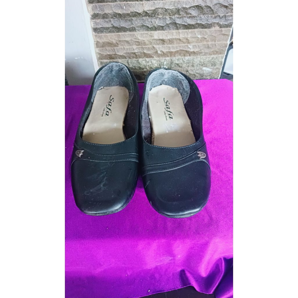 Jual SEPATU PANTOFEL WANITA HITAM POLOS FORMAL GURU SEKOLAH KANTOR ...