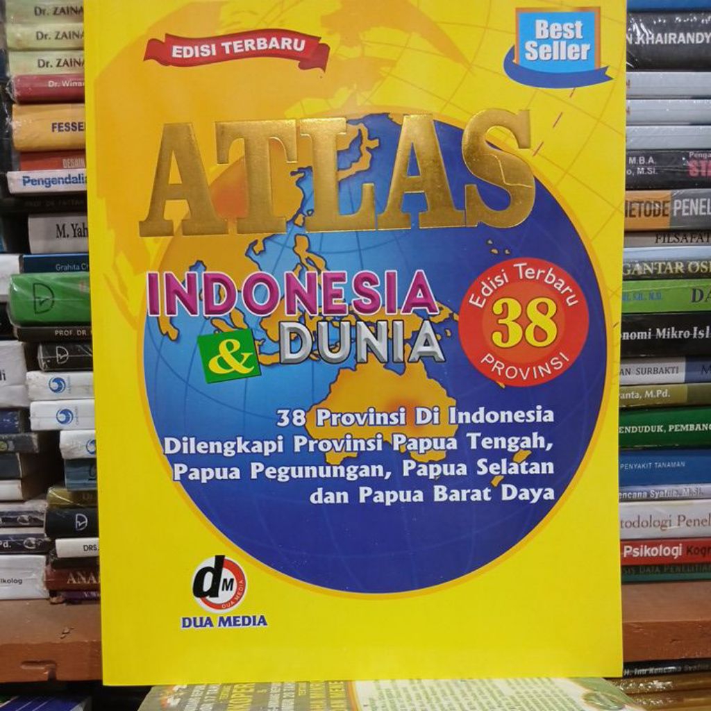 Jual atlas Indonesia dunia edisi terbaru 38 provinsi untuk SD SMP SMA ...