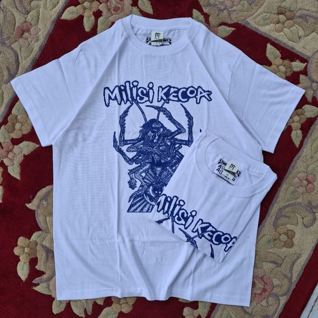 Jual Tshirt | Kaos band Milisi Kecoa - Blue White Original Merchandise ...