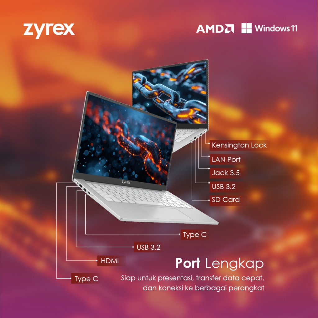 Jual NEW LAUNCH LAPTOP ZYREX D-TECH PRO V1 RYZEN 5 6600H 16GB 512GB W11 ...