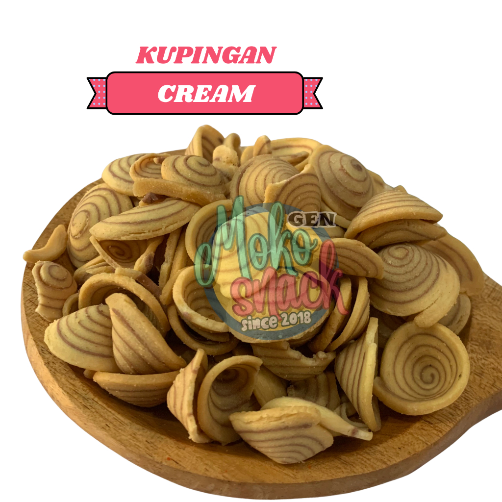 Jual Moko Snack Kuping Gajah warna cream / kupingan 250gr | Shopee ...