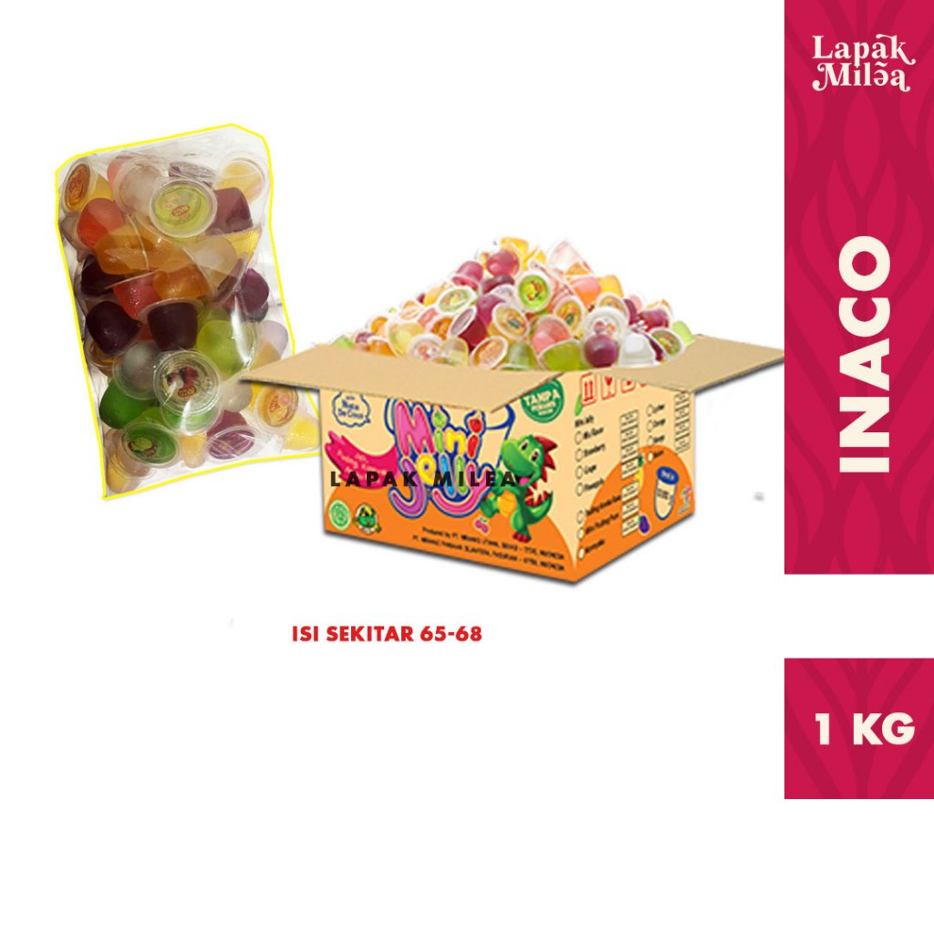 Jual [ JATIM ] Jelly Inaco Mini Cup Mix Fruit 1kg | Shopee Indonesia
