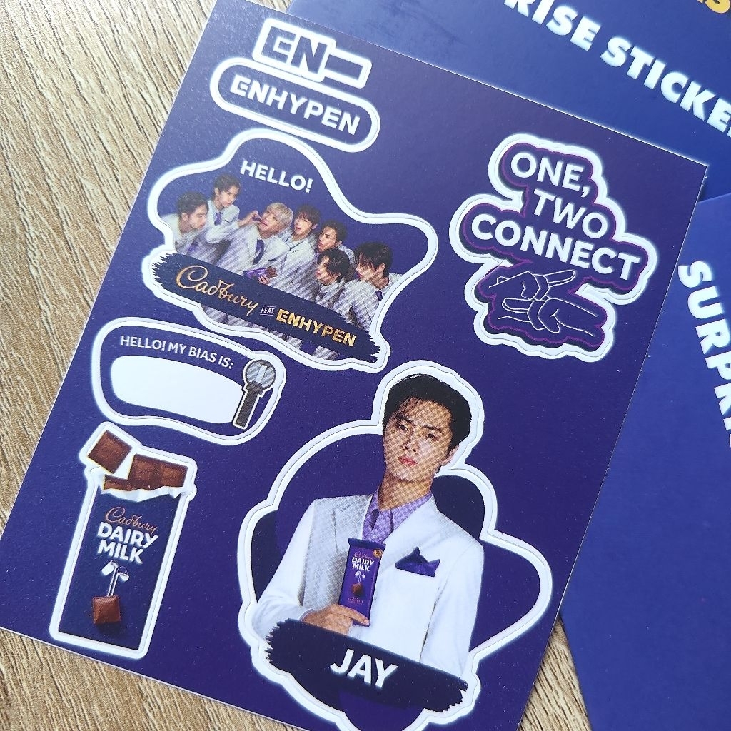 Jual Surprise Stickers Cadbury x ENHYPEN JAY | Shopee Indonesia