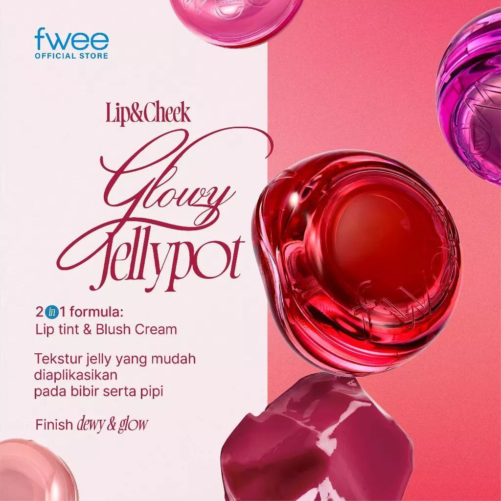 Jual Fwee Lip & Cheek Glowy Jelly Pot | Shopee Indonesia