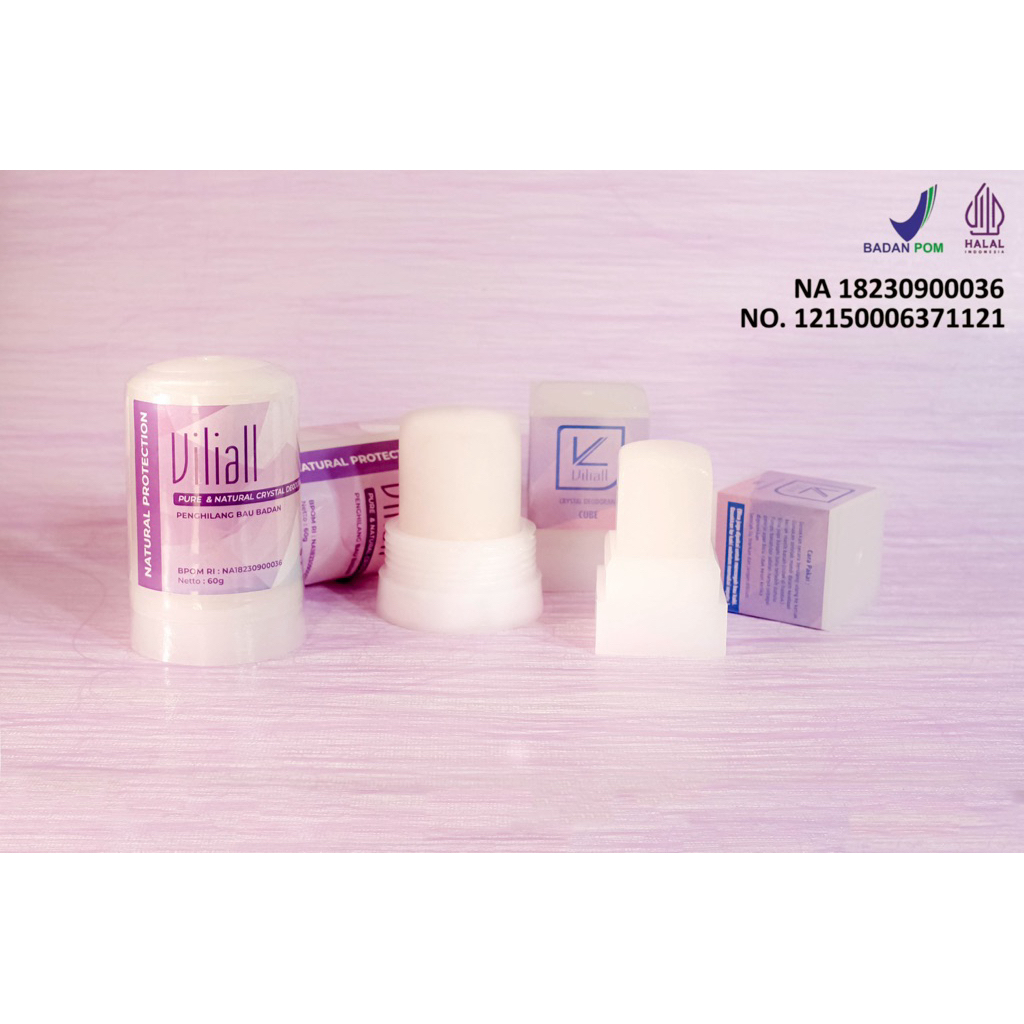 Jual Viliall paket DUO roll +cube deodorant crystal alami | Shopee ...